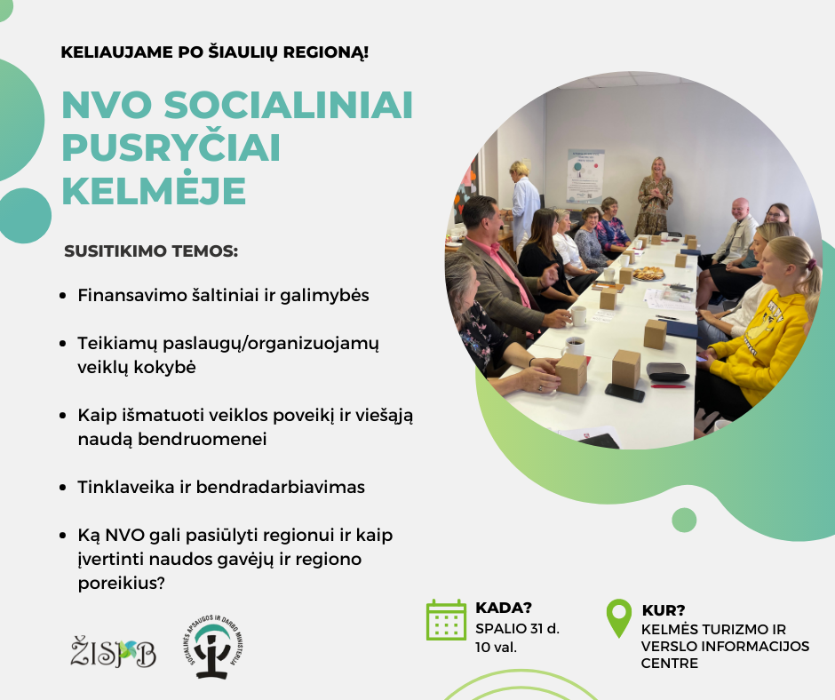 NVO socialiniai pusryčiai Kelmėje